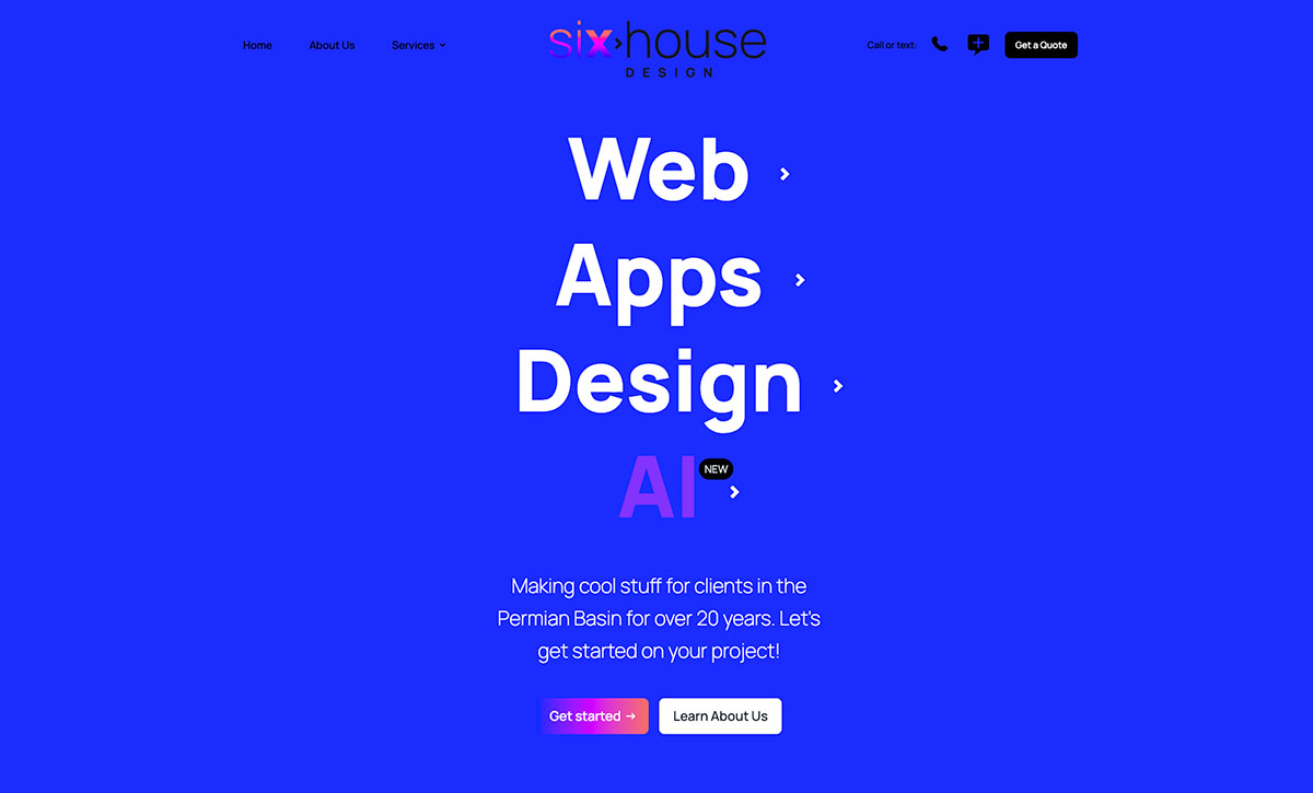 SixHouse Design :: Web, Apps, Design & AI in Midland, TX